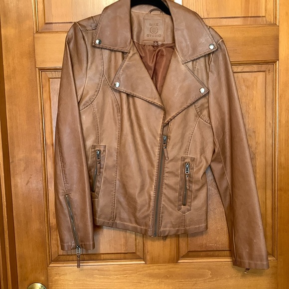 Max Studio | Jackets & Coats | Nwot Faux Leather Moto Jacket | Poshmark